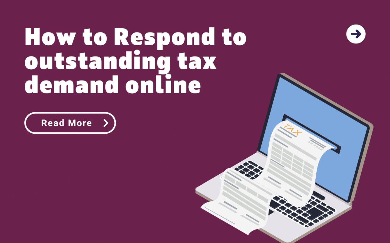 How To Respond To Outstanding Tax Demand Online | Advalyze